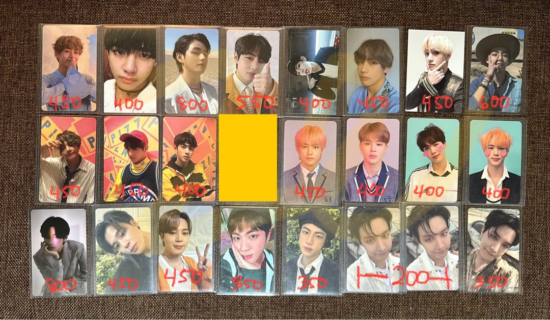 WTS LFB BTS PC PHOTOCARD JUNGKOOK TAEHYUNG JIN YOONGI HOBI JIMIN on Carousell