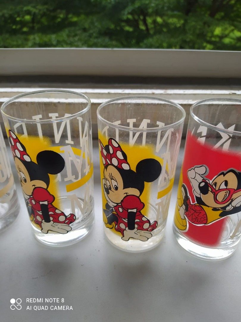 [WTS] Mickey Mouse Cups & Coca Cola Cups, Furniture & Home Living ...