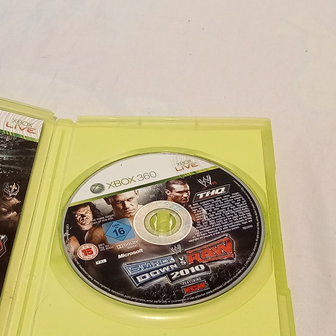XBOX 360 smack down vs raw 2010 featuring ECW/ PAL from the UK @ 350 ...