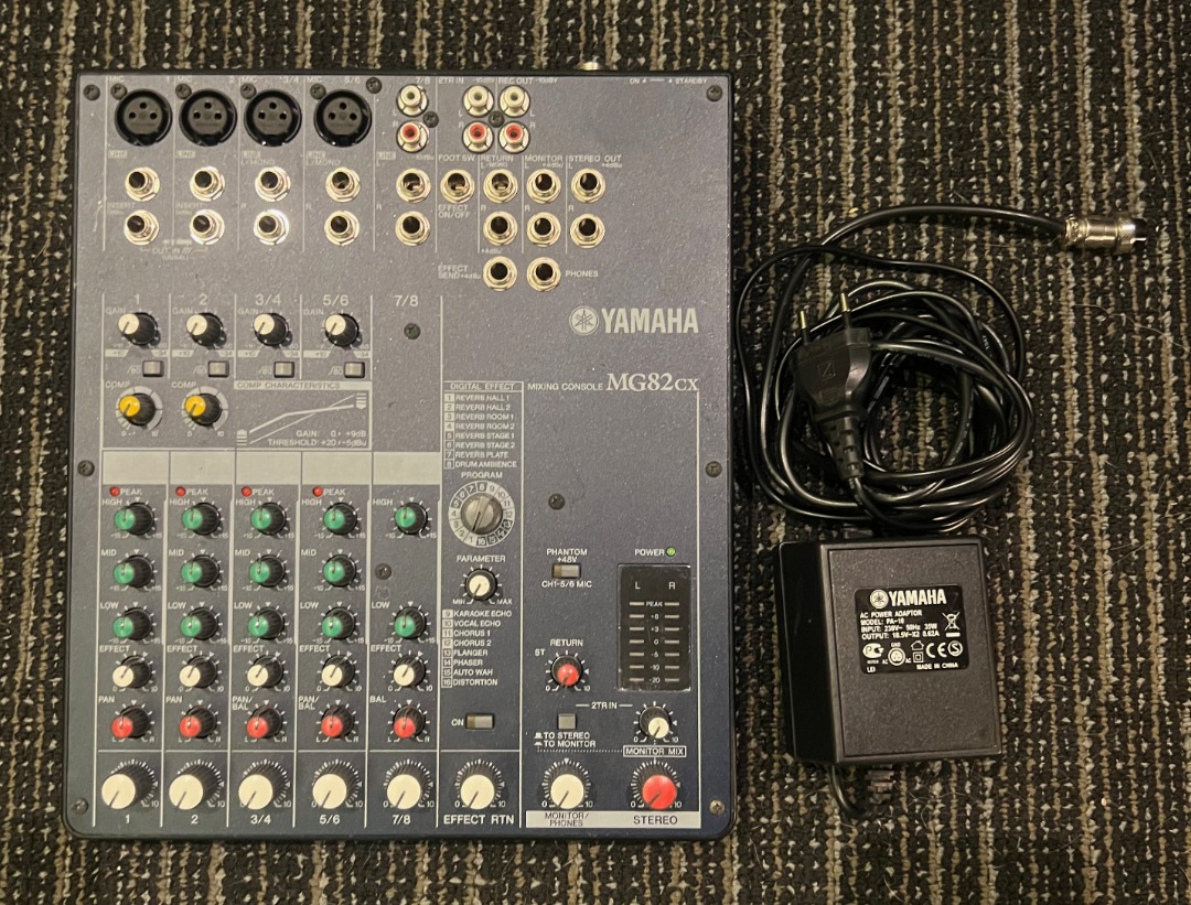 Yamaha Analog Mixer with effects - MG82cx, Audio, Other Audio Equipment on Carousell