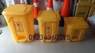 Yellow Medical waste Bin with foot pedal 30L 50L 80L on Carousell