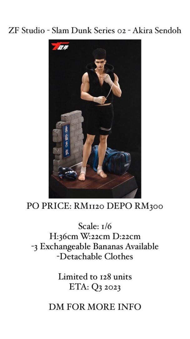 ZF Studio - Slam Dunk Series 02 - Akira Sendoh, Hobbies & Toys, Toys & Games on Carousell