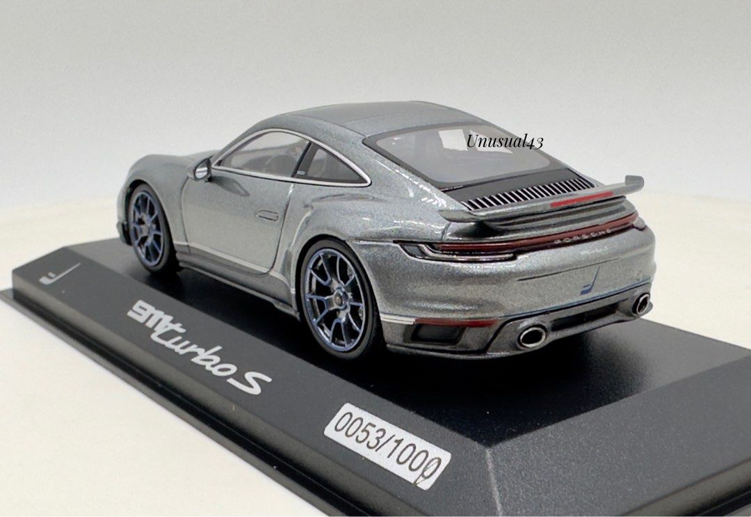 1/43 Dealer Edition Porsche 911 Turbo S Platinum Silver, Hobbies & Toys ...