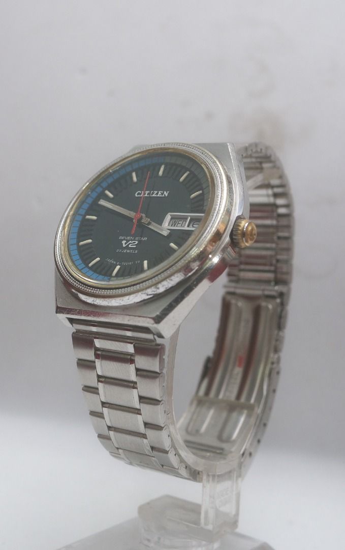 1969s Citizen Seven Star V2 23J Cal.7920 Coloring Dial Automatic watch. Rare Coloring Dial in ...