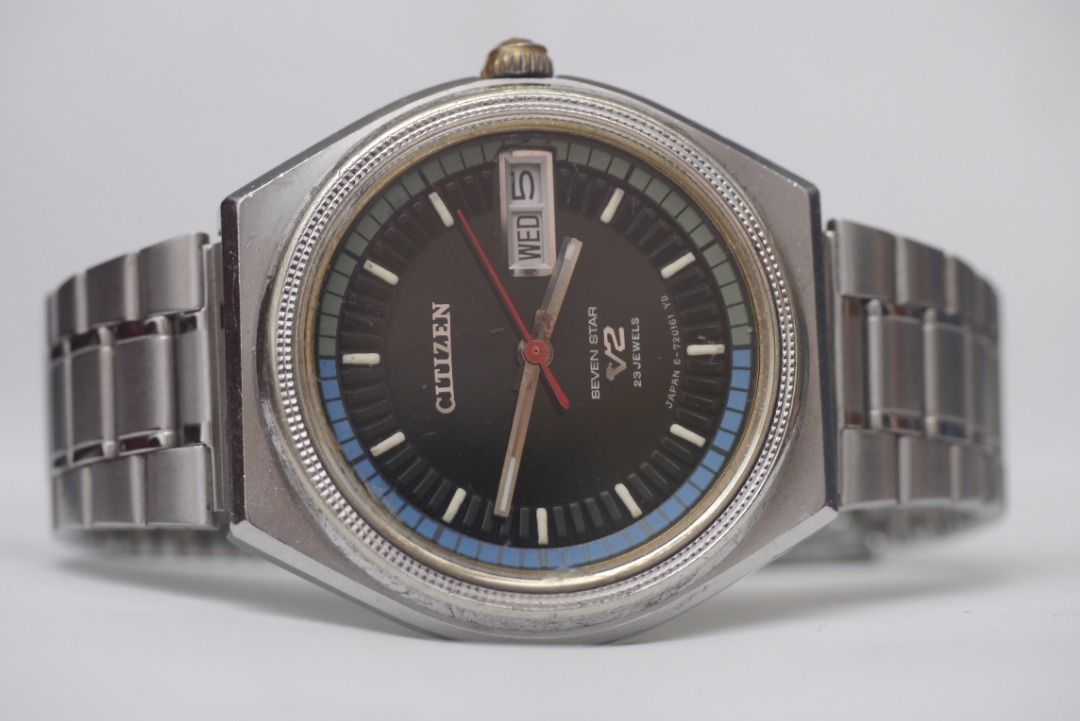 1969s Citizen Seven Star V2 23J Cal.7920 Coloring Dial Automatic watch ...