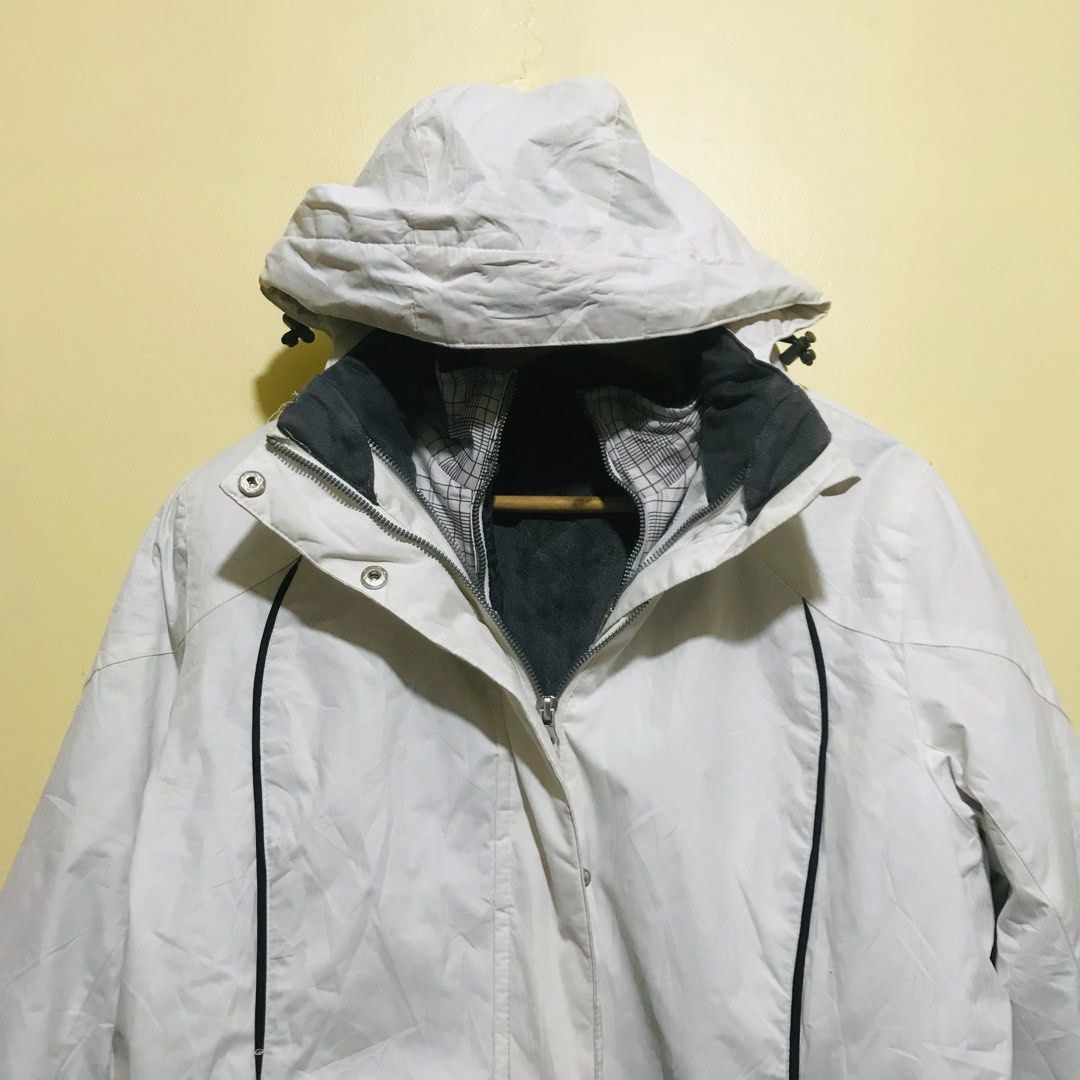 2-in-1 BELOW ZERO BY ROTHSCHILD DETACHABLE PARKA WINDBREAKER JACKET ...
