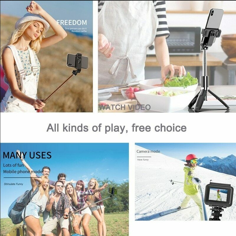 3 in1 Multifunction Mobile Phone Tripod Selfie Stick, Mobile Phones ...