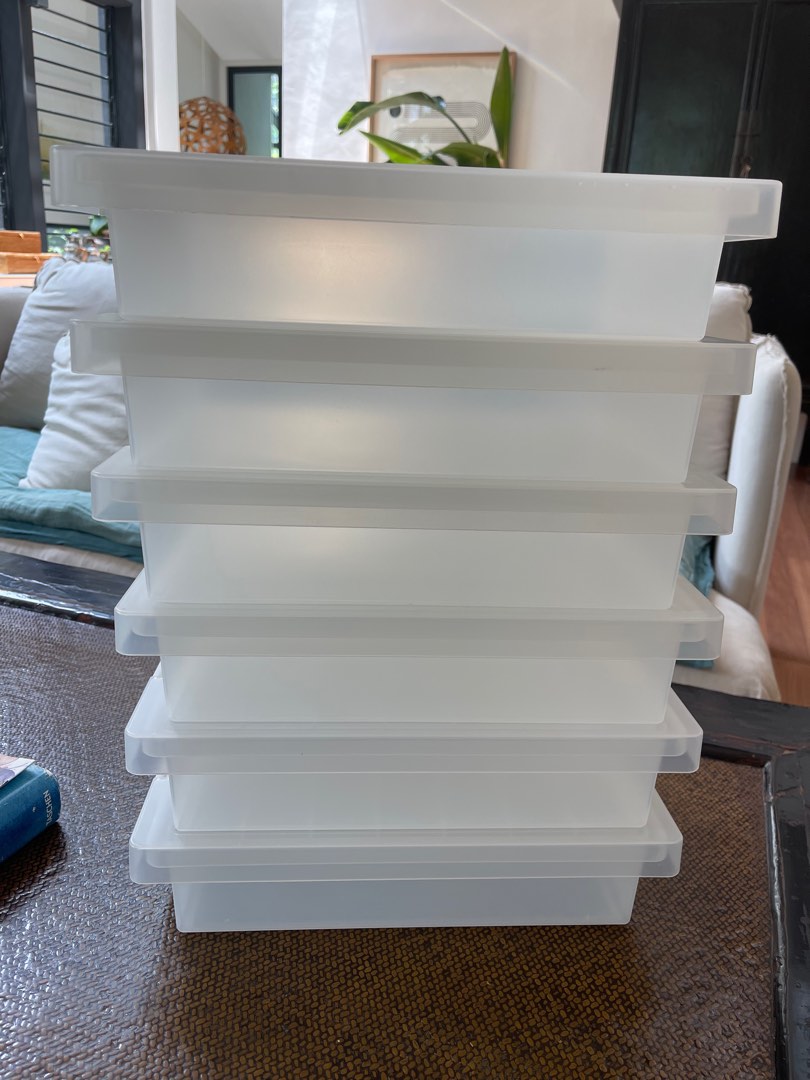 6 Muji boxes, Furniture & Home Living, Home Improvement & Organisation ...