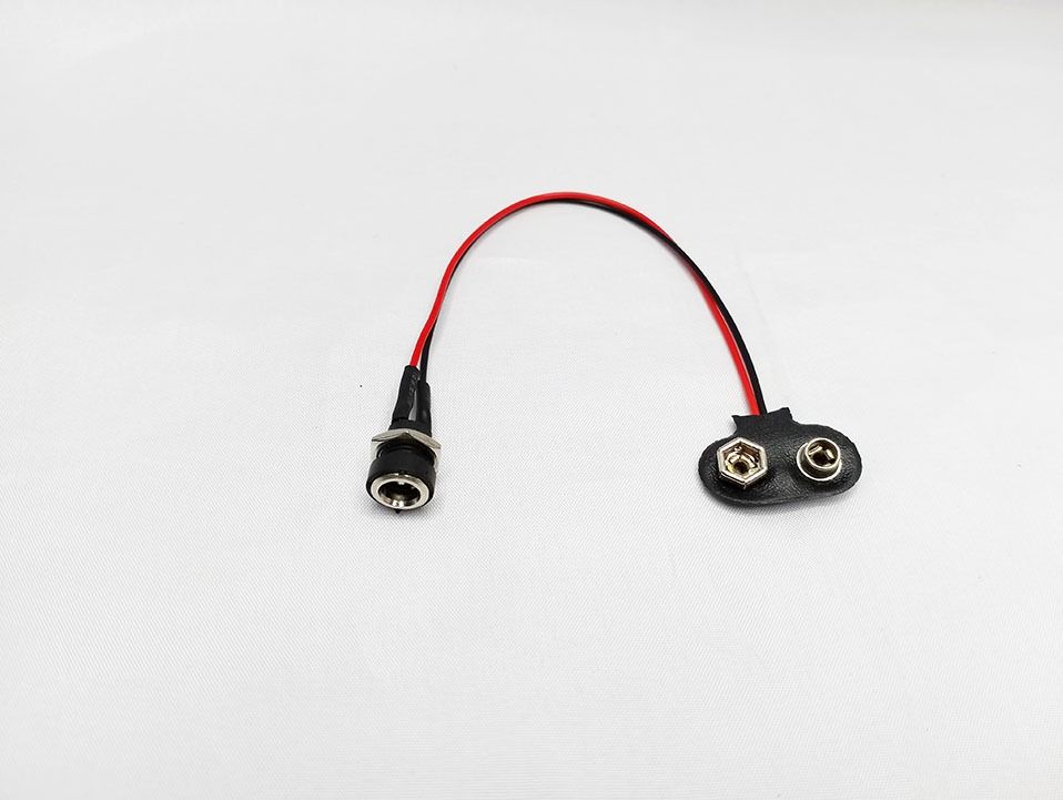 9V BATTERY SNAP CONNECTOR to DC POWER SOCKET FEMALE, BEST FOR LED STRIP ...