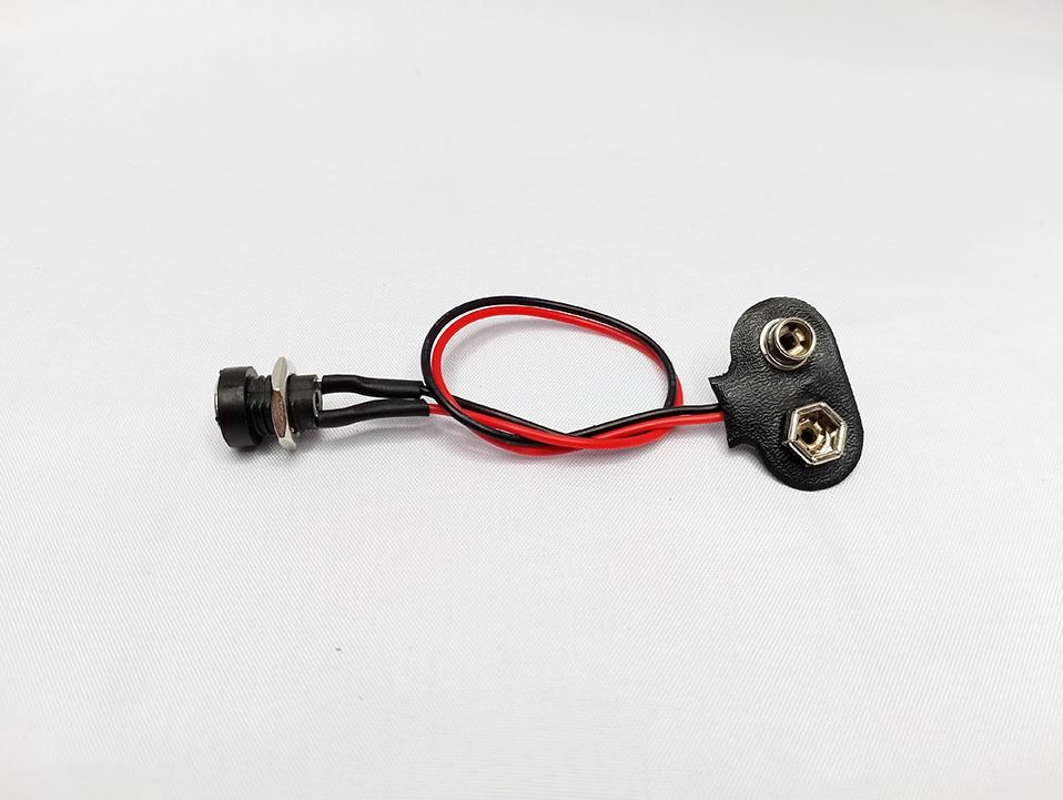 9V BATTERY SNAP CONNECTOR to DC POWER SOCKET FEMALE, BEST FOR LED STRIP ...