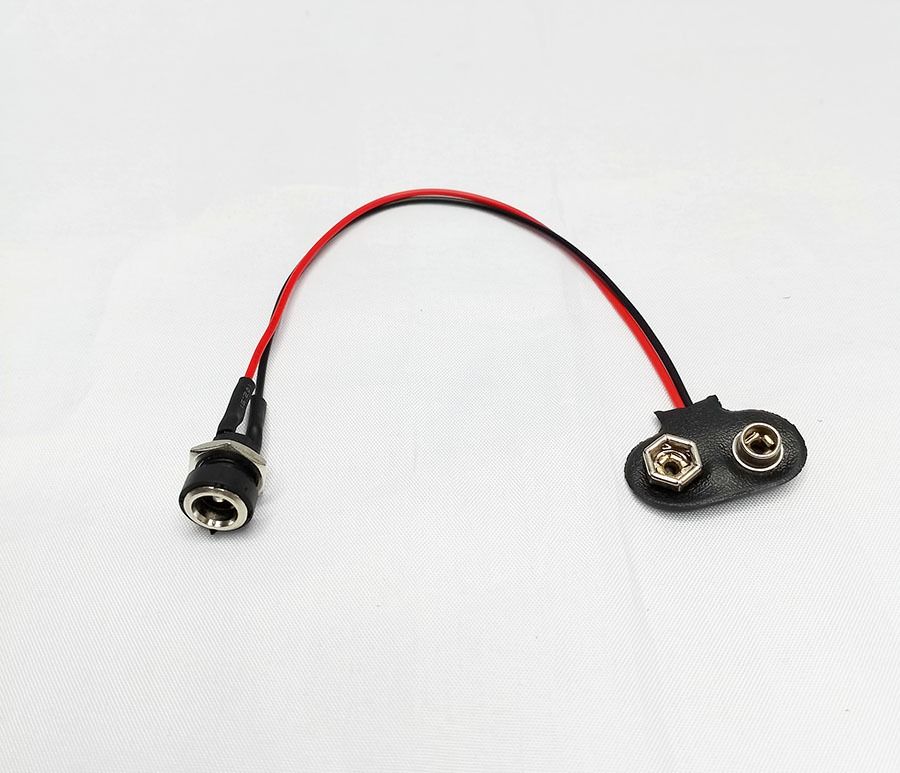 9V BATTERY SNAP CONNECTOR to DC POWER SOCKET FEMALE, BEST FOR LED STRIP ...