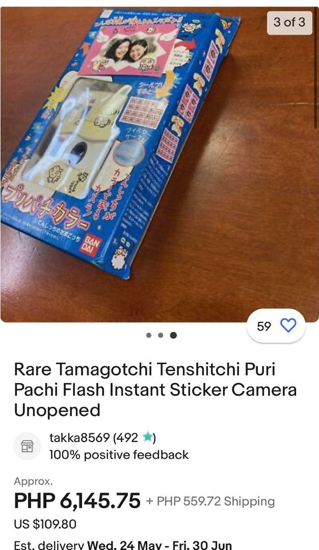 RARE ★ [ Sealed ] New Japan Vintage Tamagotchi Angel Gotch Puri Pachi ...