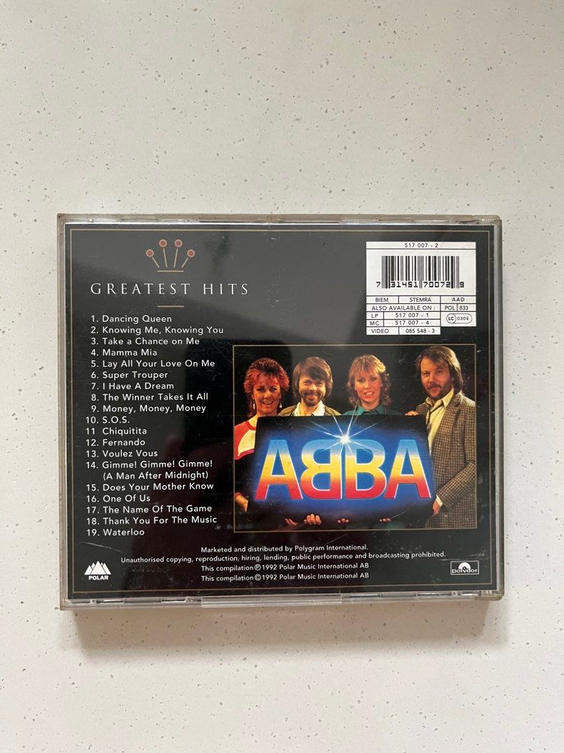 ABBA, Hobbies & Toys, Music & Media, CDs & DVDs on Carousell