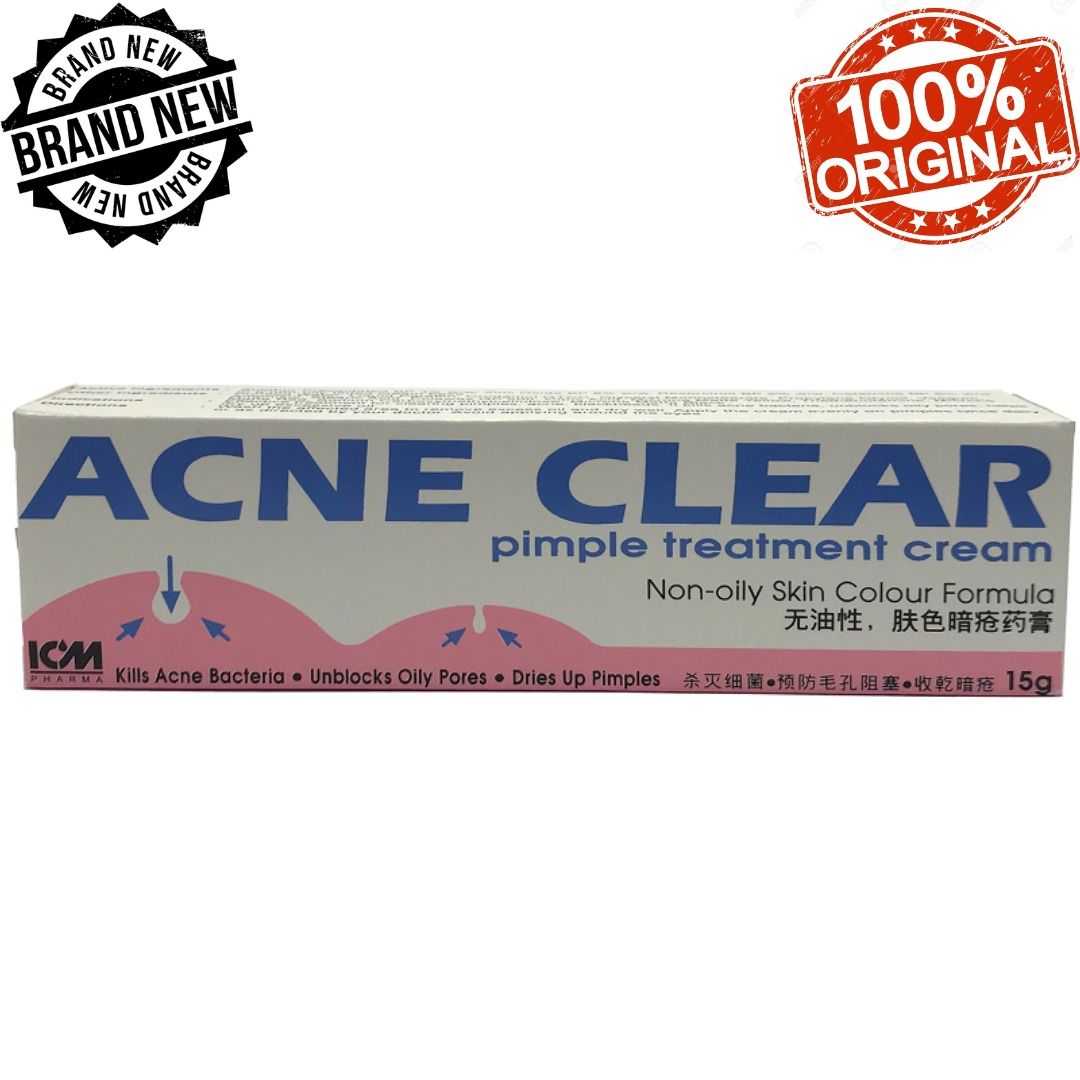 Acne Clear Pimple Treatment Cream 15g, Beauty & Personal Care, Face ...