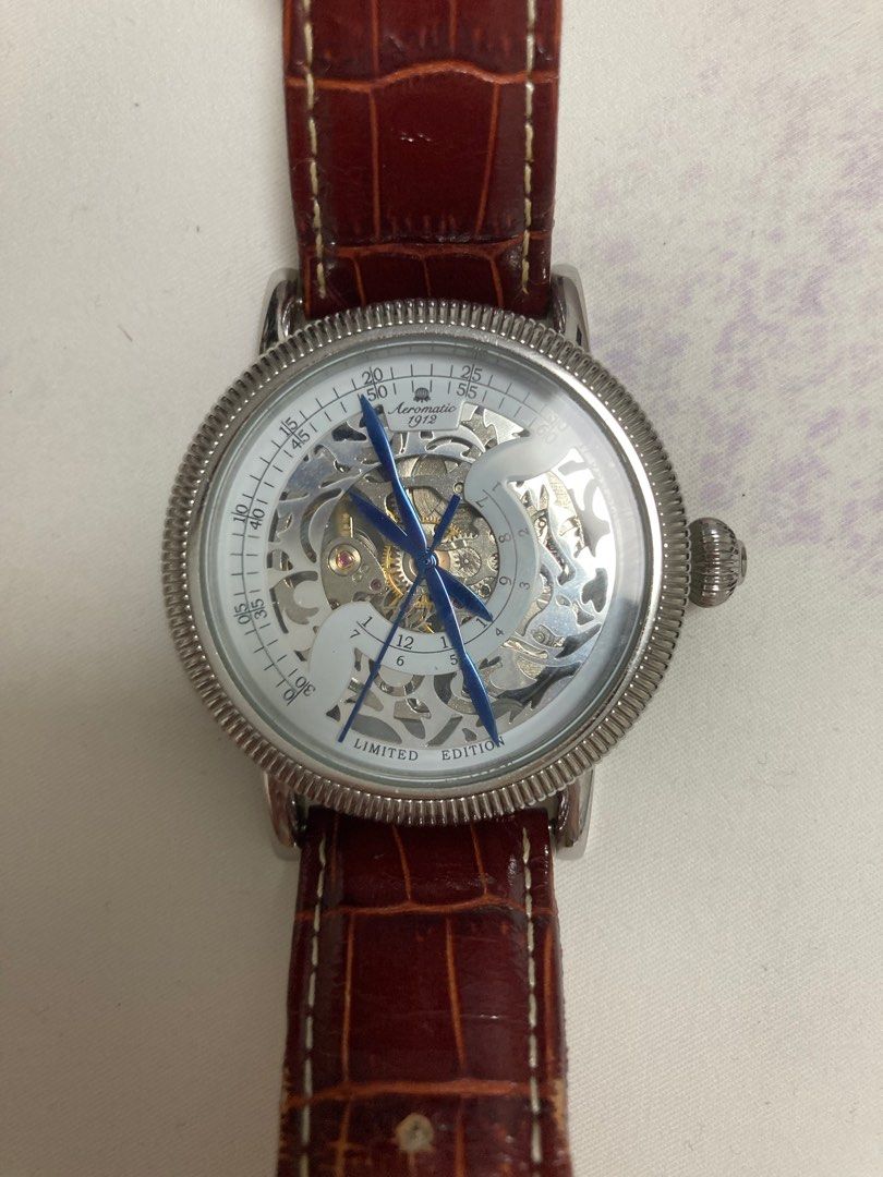Aeromatic self winding open back watch limited edition, Women's Fashion ...