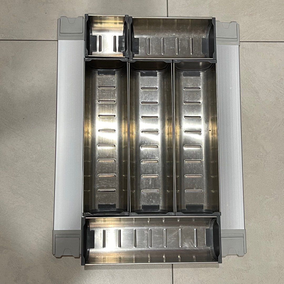 Alcor System Kitchen Cutlery Tray / Cutlery Organizer / Stainless Steel ...