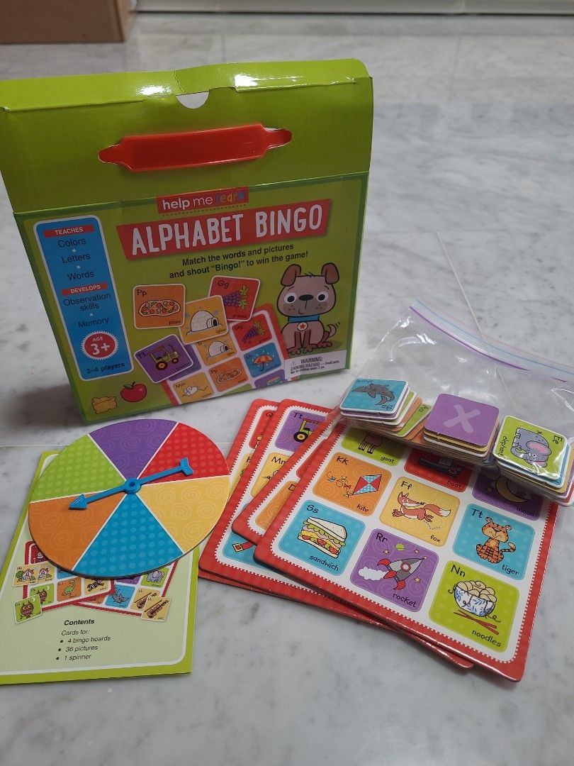 Alphabet Bingo, Hobbies & Toys, Toys & Games on Carousell