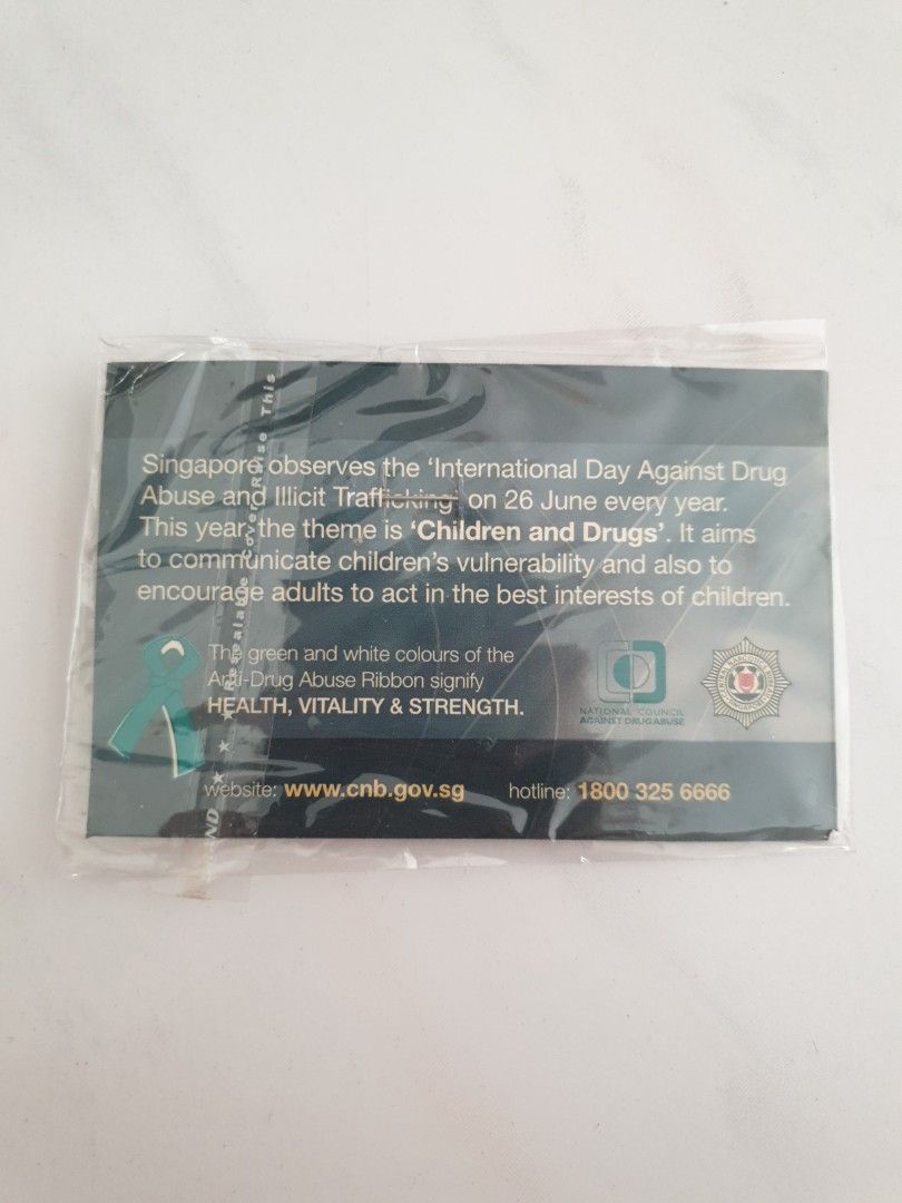 Anti drug badge, Everything Else on Carousell