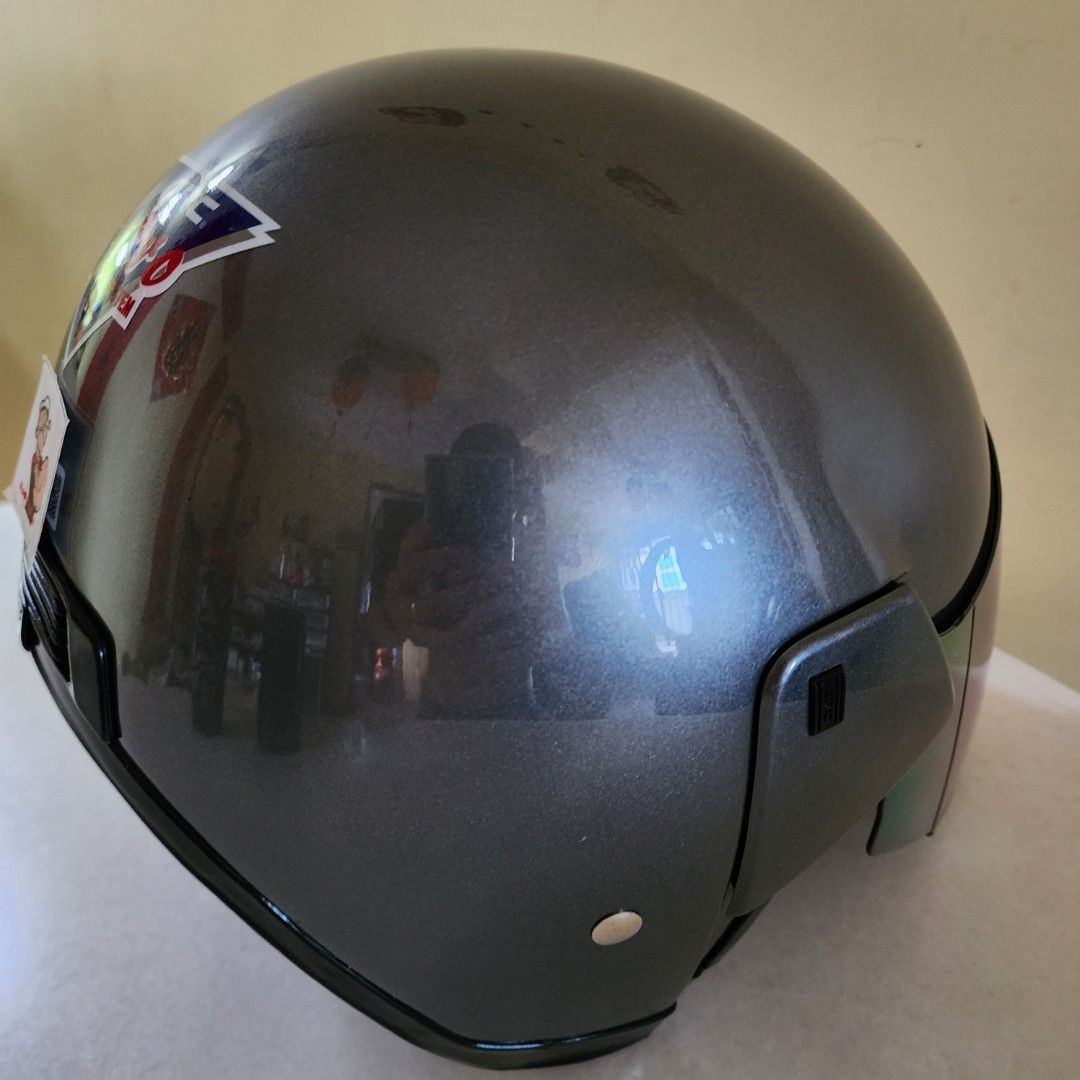 ARC ASTRO HELMET GLOSS GREY COLOR, Motorcycles, Motorcycle Accessories ...