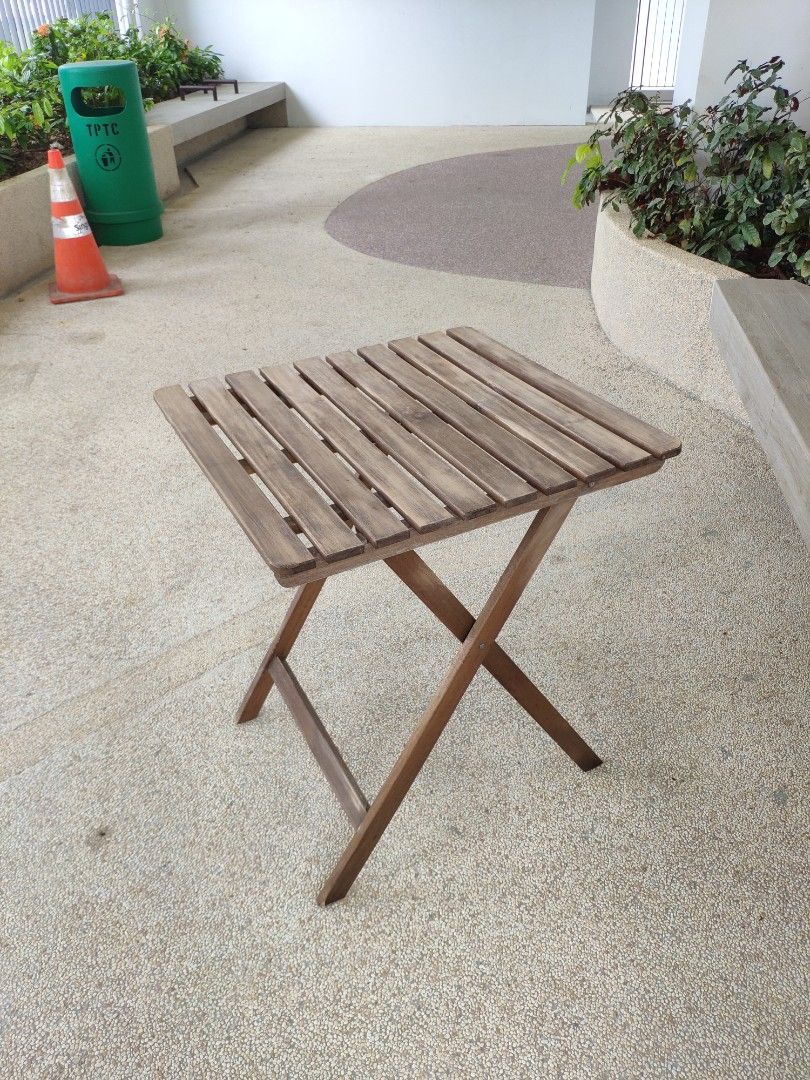 Askholmen foldable table, Furniture & Home Living, Outdoor Furniture on ...