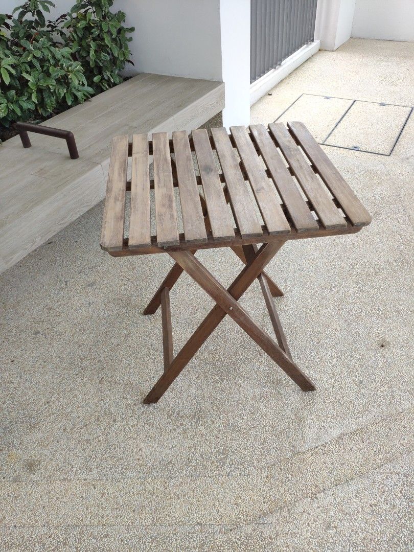 Askholmen foldable table, Furniture & Home Living, Outdoor Furniture on ...