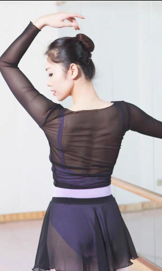 Ballet See Through Top Womens Fashion Tops Longsleeves On Carousell