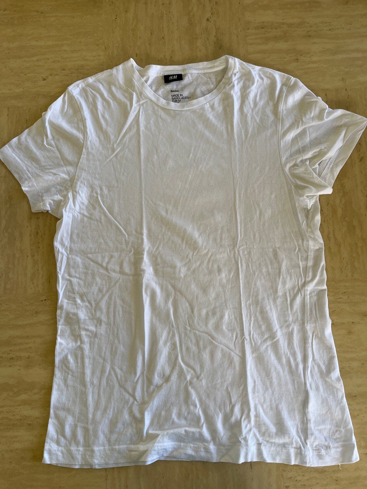 Basic white shirt, Men's Fashion, Tops & Sets, Tshirts & Polo Shirts on ...