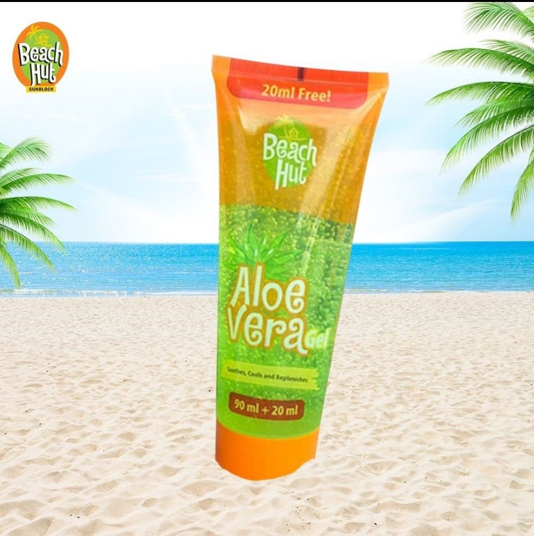 BeachHut beach hut Aloe Vera Gel 90+20ml Sunscreen, Kesehatan ...