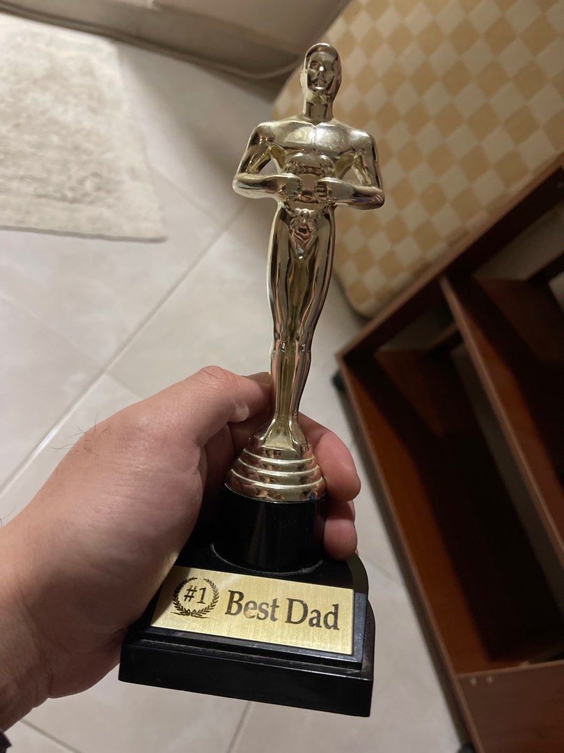 BEST DAD Trophy (A good idea for gift to your Dad!), Food & Drinks ...