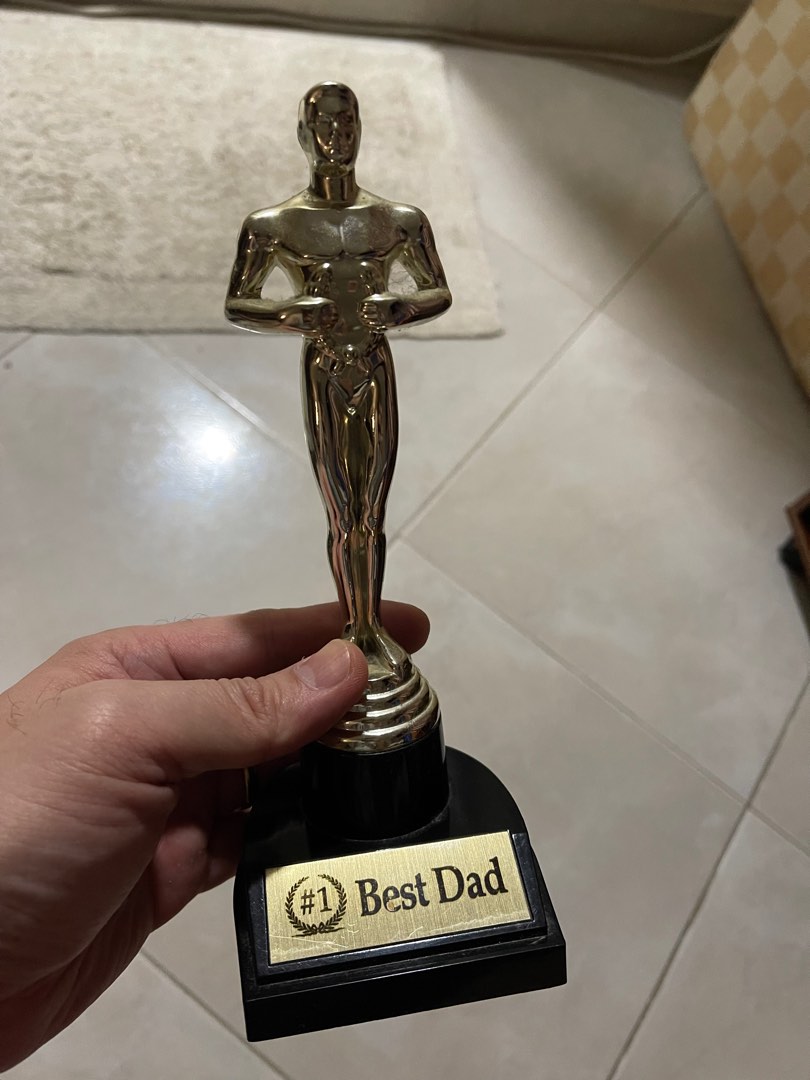 BEST DAD Trophy (A good idea for gift to your Dad!), Food & Drinks ...
