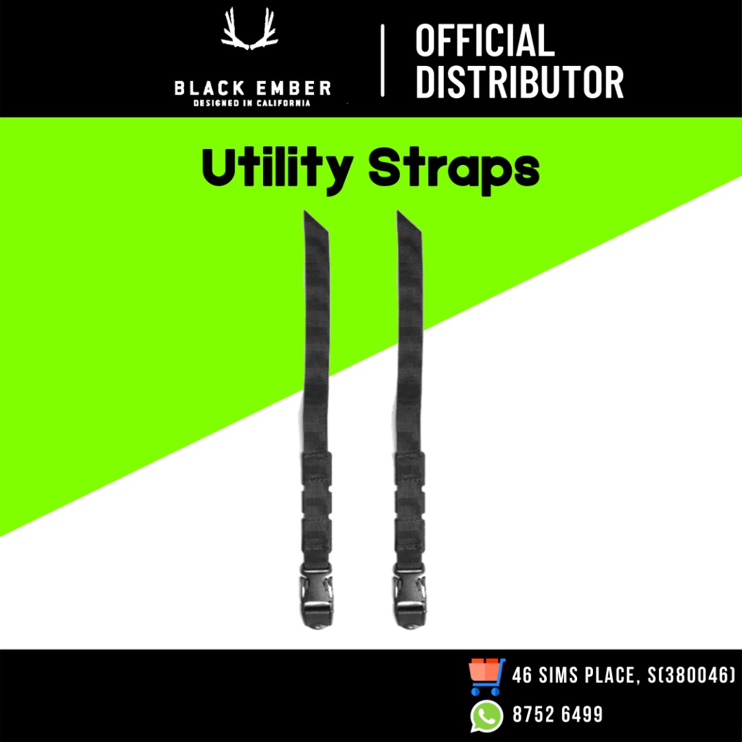BLACK EMBER Utility Straps, Men's Fashion, Bags, Backpacks on Carousell
