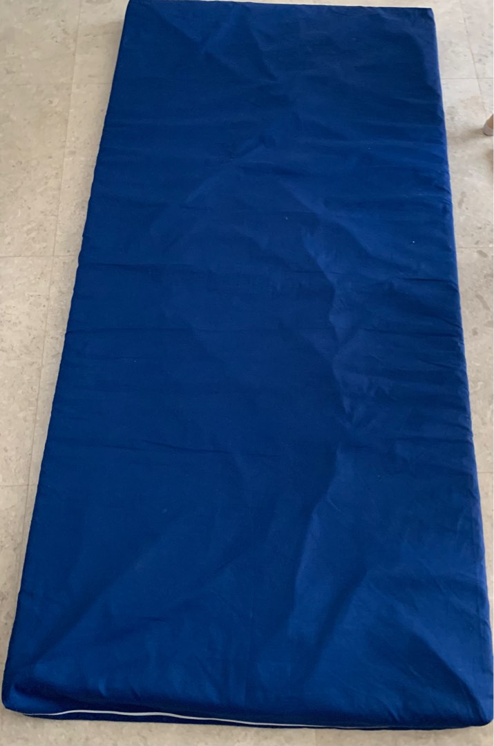 Blue Single Bed (2m) Mattress, Furniture & Home Living, Furniture, Bed ...