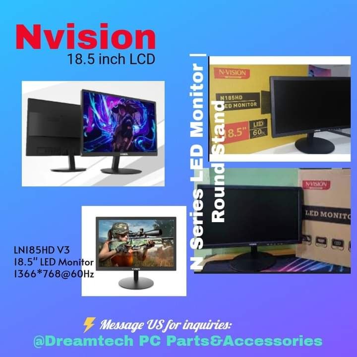 Brand New Nvision Monitors, Inplay Keyboard & Mouse Bundle, Noise ...
