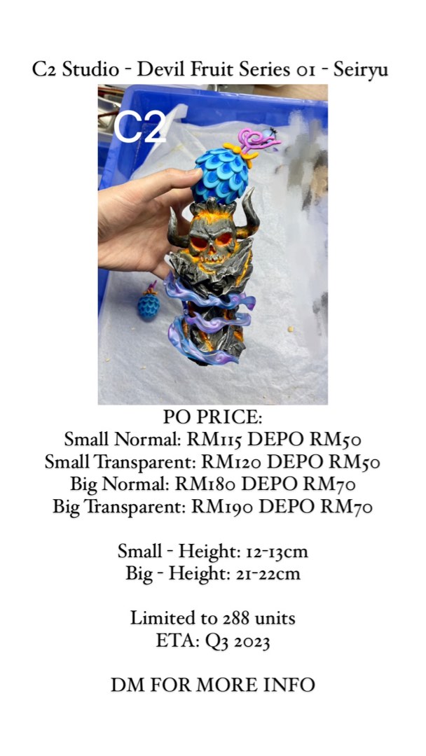 C2 Studio - Devil Fruit- Seiryu, Hobbies & Toys, Toys & Games on Carousell