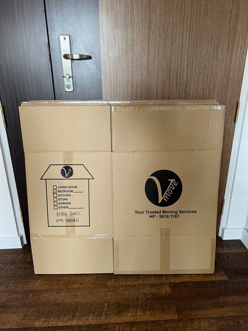 Carton boxes for moving, Furniture & Home Living, Home Improvement ...