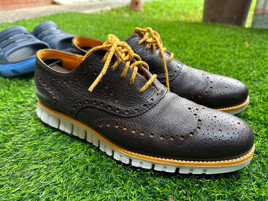 COLE HAAN Zerogrand Wingtip Oxford Eiffel Leather Good Vapor on Carousell
