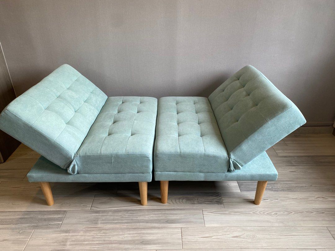 Combi Sectional Turquoise Fabric Sofa / Sofa Bed / Day Bed / Lounge ...