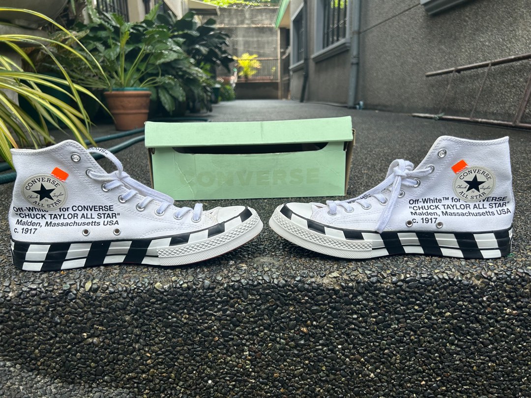 Converse Off White original pair, Luxury, Sneakers & Footwear on Carousell