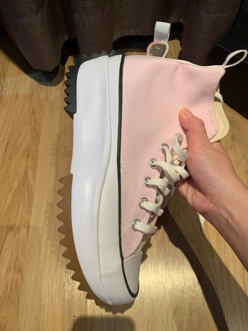 Converse Run Star Hike Pink Quartz Shoes, Women's Fashion, Footwear ...