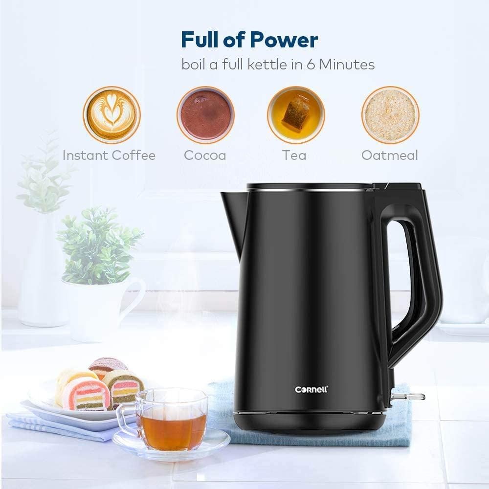 (READY STOCK) Cornell Cool Touch Double Wall Cordless Kettle with full ...