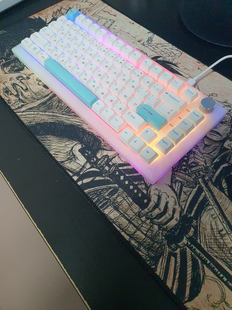 Fully Modded Custom Mechanical 75% Keyboard RGB with Knob, Computers & Tech, Parts & Accessories ...
