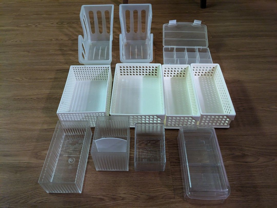 Daiso Organisation Storage Tray Bundle, Furniture & Home Living, Home ...