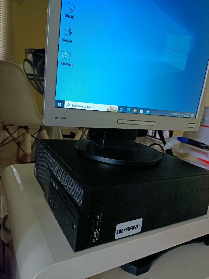 Dell 7050 + HP 17" monitor. i5-7500, 8Gb, 256Gb SSD, Computers & Tech ...