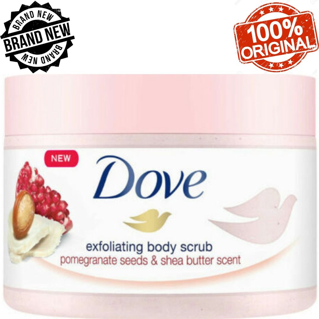 Dove Body scrub | polish | Macadamia & Rice Milk | Pomegranate & Shea ...