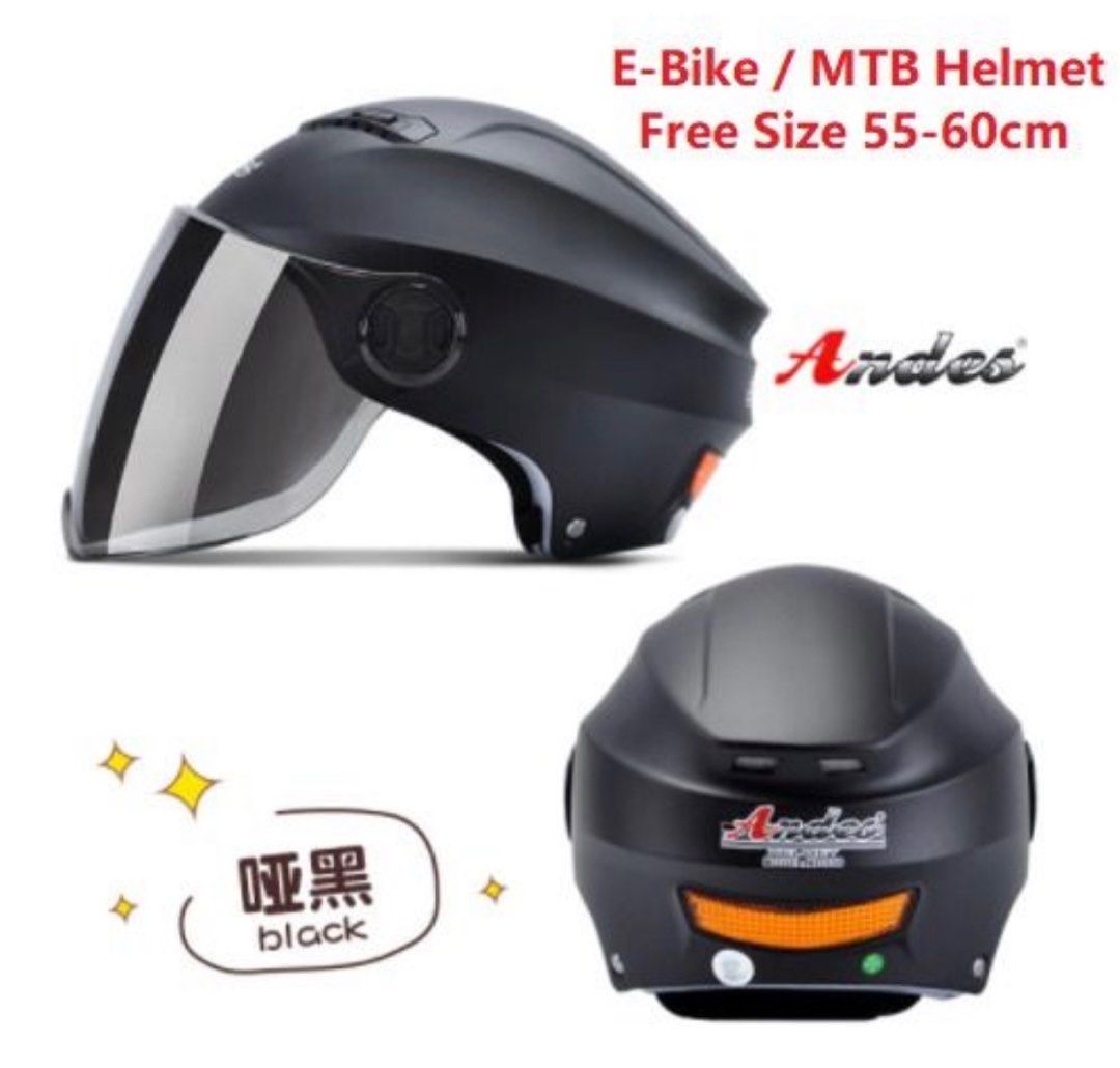 Ebike Andes Helmet, Motorcycles, Motorcycle Accessories on Carousell