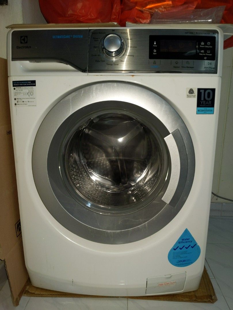 Electrolux ultimate care EWF12933 ecoinvertor 9kg, TV & Home Appliances, Washing Machines and ...