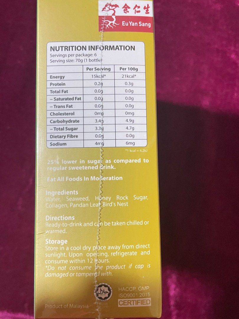 Eu yan sang bird nest, Health & Nutrition, Health Supplements, Health ...