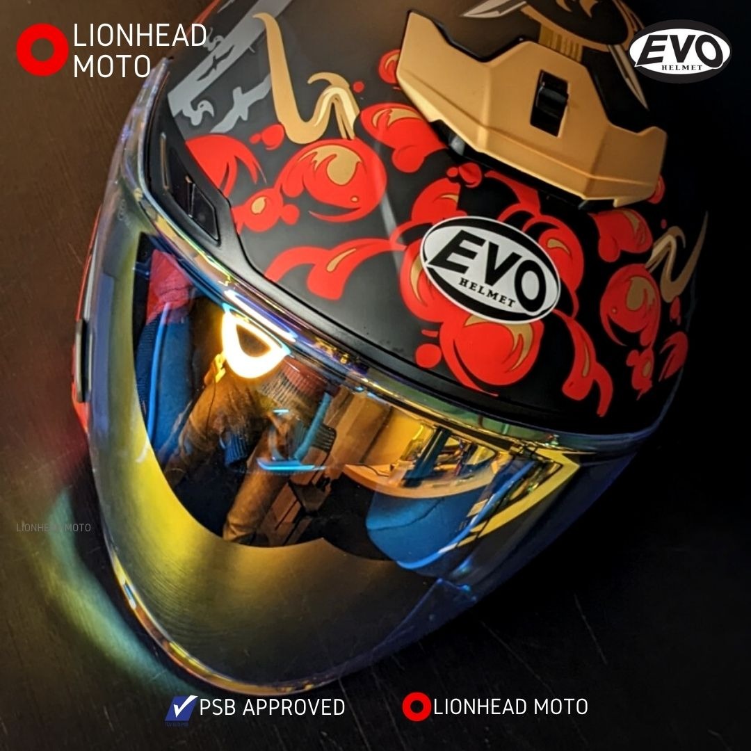 EVO HELMET SAMURAI LIMITED EDITION RS9 PSB APPROVED FREE DELIVERY ...
