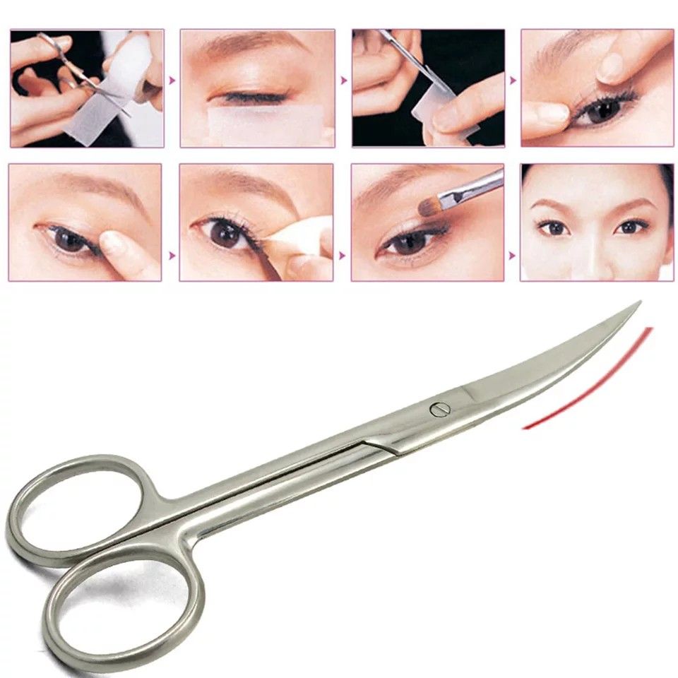 Eyebrow Scissor Hair Cutting Scissor Gunting Bulu Nose Scissor, Beauty ...