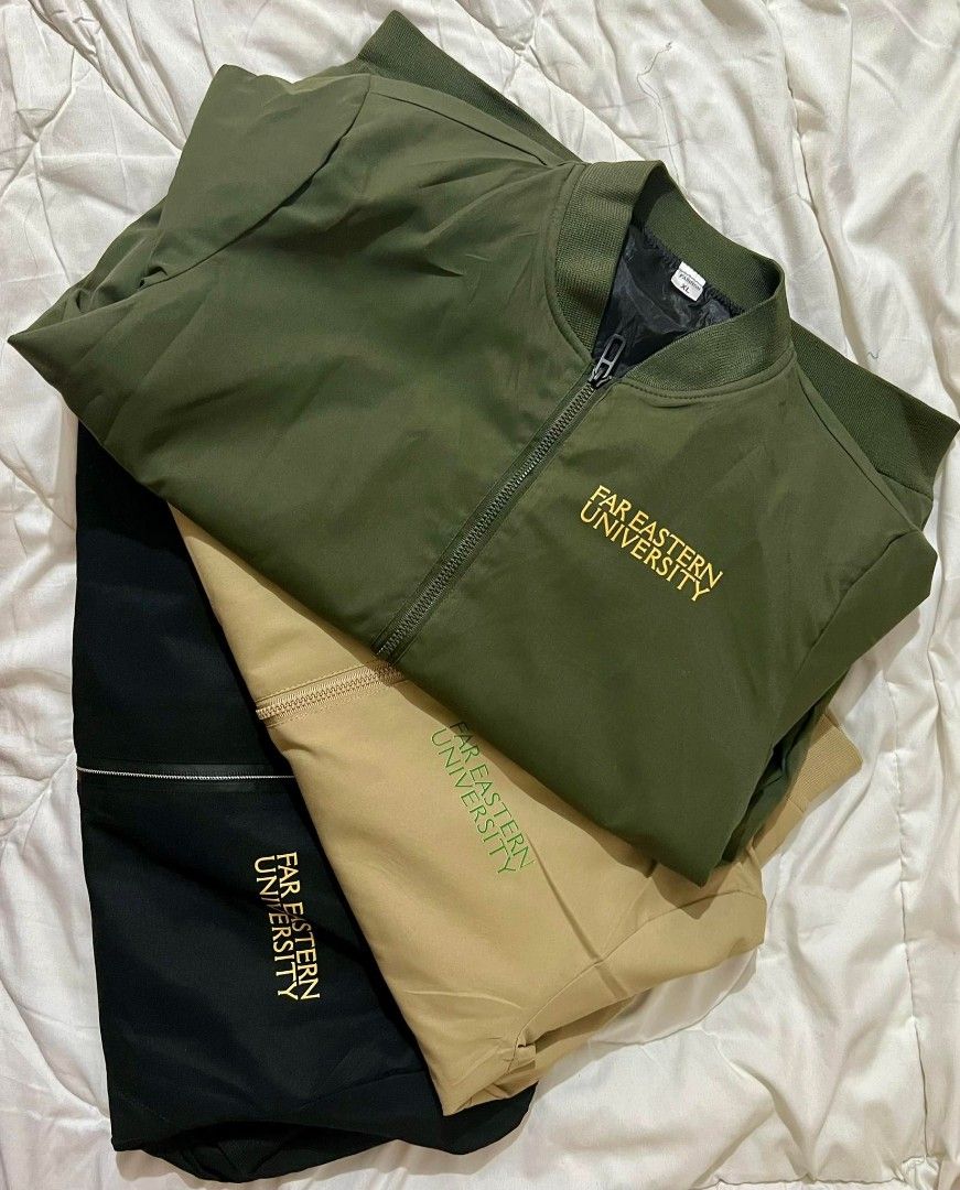FEU Bomber Jacket, Men's Fashion, Coats, Jackets and Outerwear on Carousell